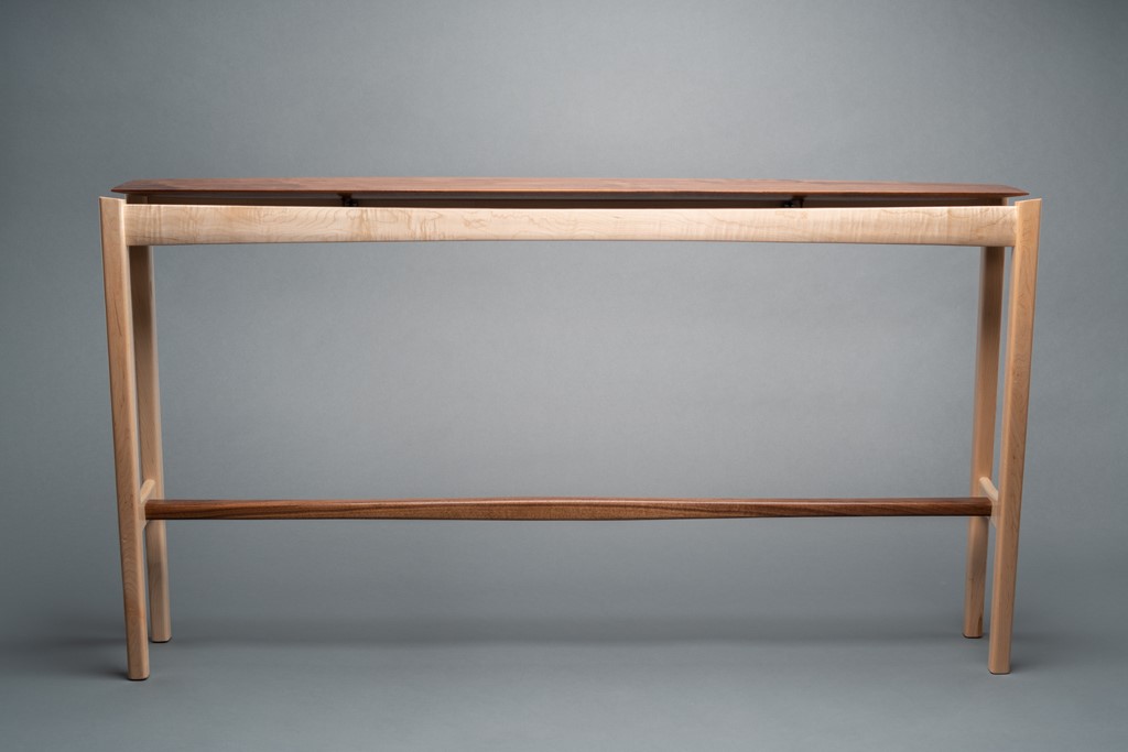 Walnut and Maple Hall Table - FineWoodworking