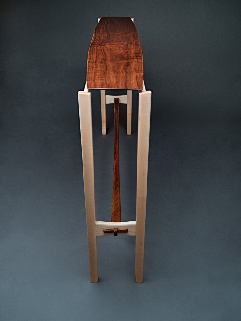 Walnut and Maple Hall Table - FineWoodworking