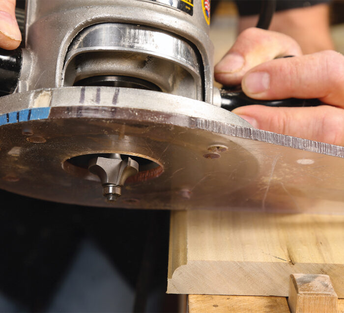 Safe, accurate handheld routing - FineWoodworking
