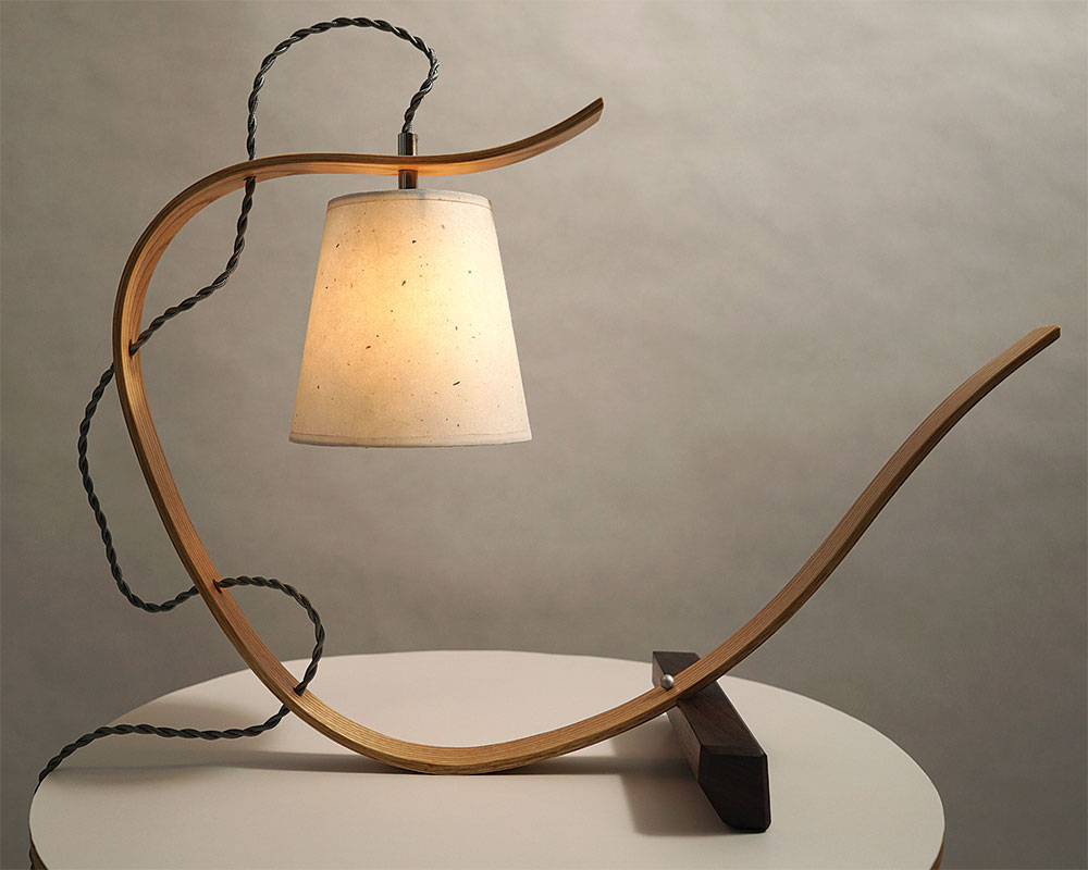 Bent Laminated Lamp - FineWoodworking