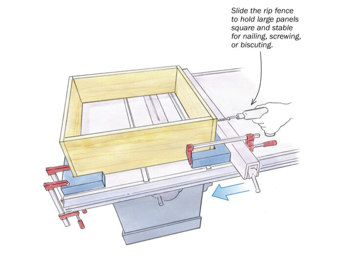 Workshop Tip: Use your rip fence to assemble boxes - FineWoodworking