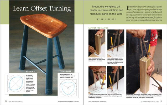Offset turning fundamentals - FineWoodworking
