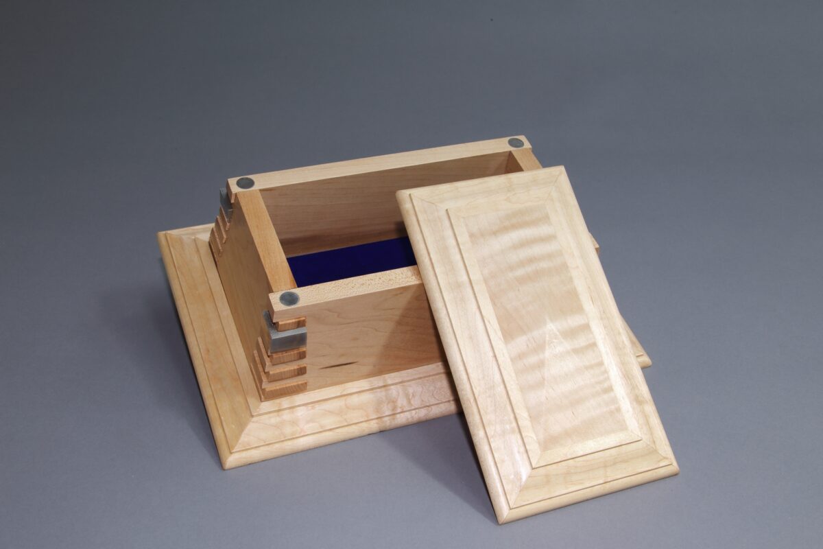 Maple box with stainless steel quoins - FineWoodworking