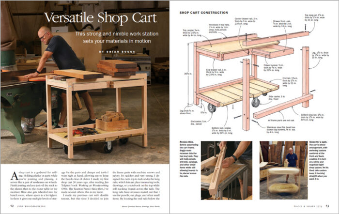Build a versatile shop cart - FineWoodworking