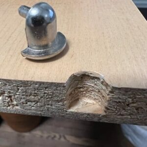 Best way to notch end of shelf for shelf pins - FineWoodworking