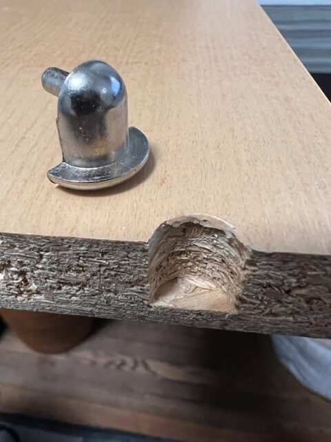 Best way to notch end of shelf for shelf pins - FineWoodworking