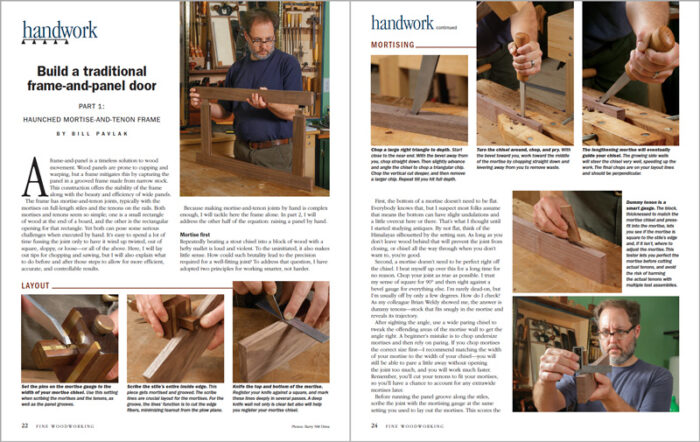 Build a frame-and-panel door with hand tools - FineWoodworking
