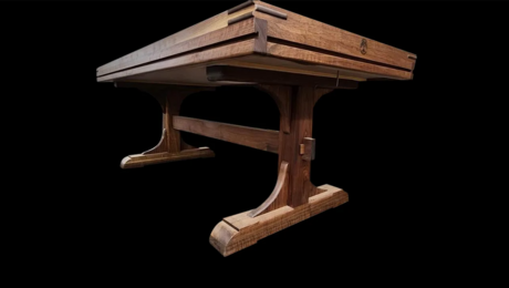 Walnut Trestle Gaming Table - FineWoodworking