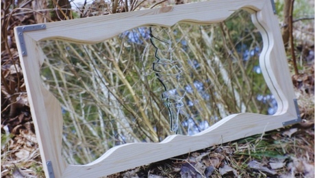 Create unique double layer mosaic mirror - FineWoodworking