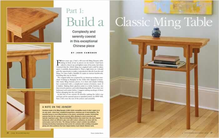 Build a classic Ming table, part 1 - FineWoodworking