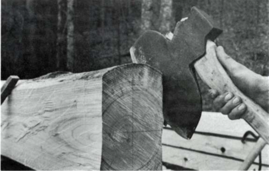 Throwback: How to Hew a Beam in 10 Steps - FineWoodworking