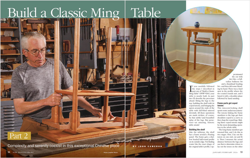 Build a Classic Ming Table, Part 2 - FineWoodworking
