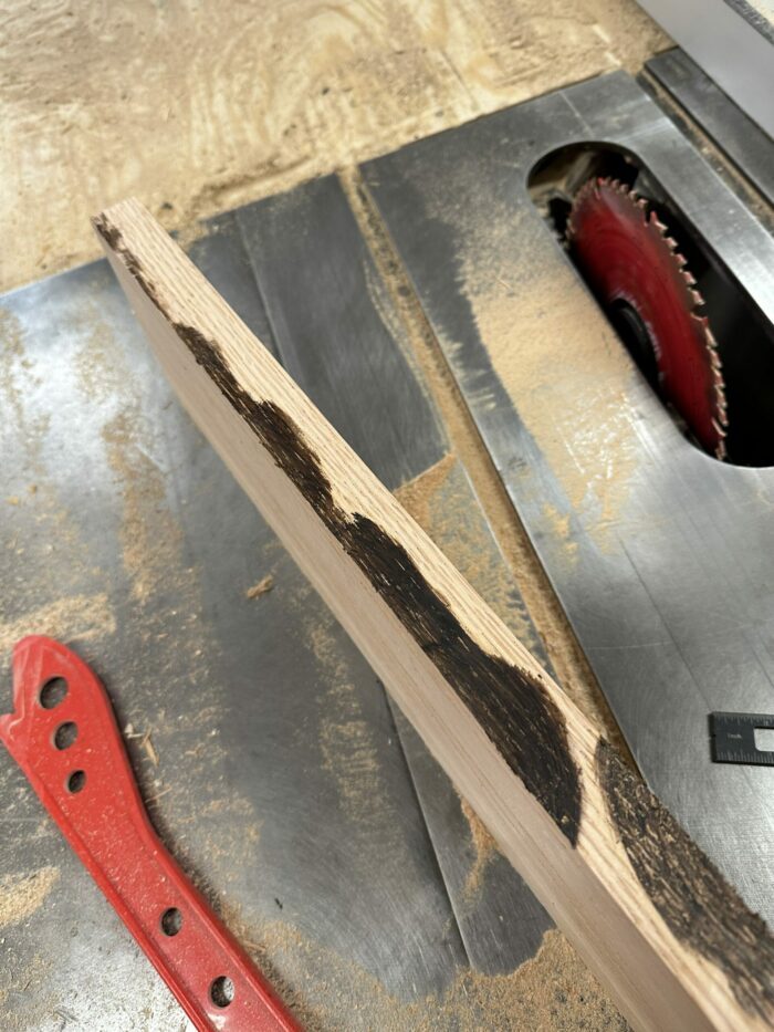 Weird Table Saw Blade Burning - FineWoodworking