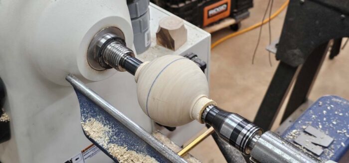Easily turn a sphere on a lathe without a jig - FineWoodworking
