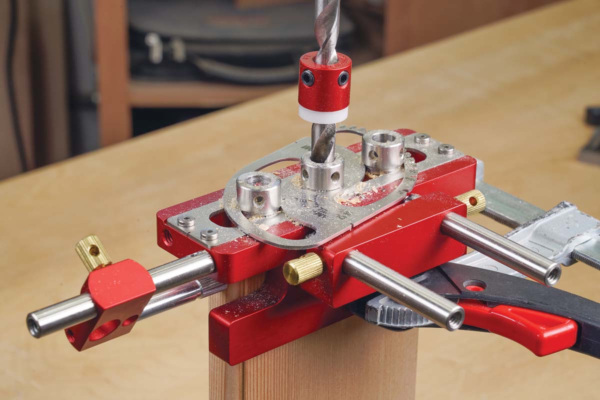 Woodpeckers Cam-A-Line Dowel Guide - FineWoodworking