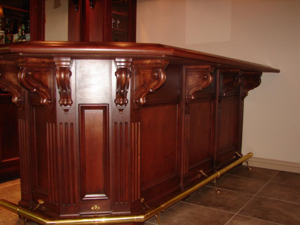 Basement Pub - FineWoodworking