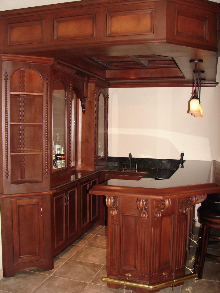 Basement Pub - FineWoodworking