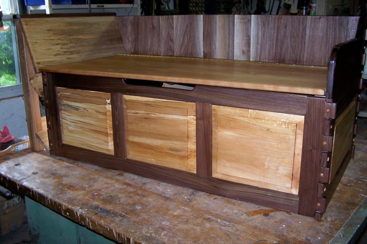 bench with charging station - FineWoodworking