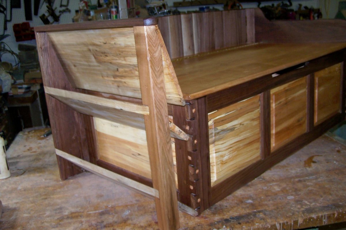 bench with charging station - FineWoodworking