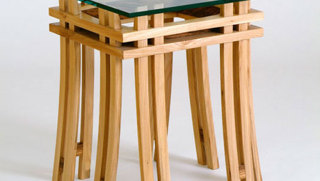Many Bent Leg End Table - FineWoodworking
