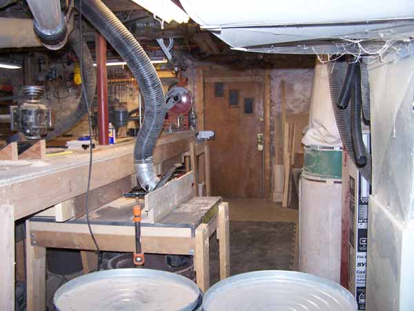 Hamburg Ridge Woodworks basement shop-Old basement! - FineWoodworking