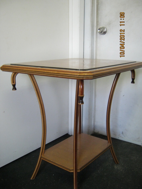 inlaid table - FineWoodworking