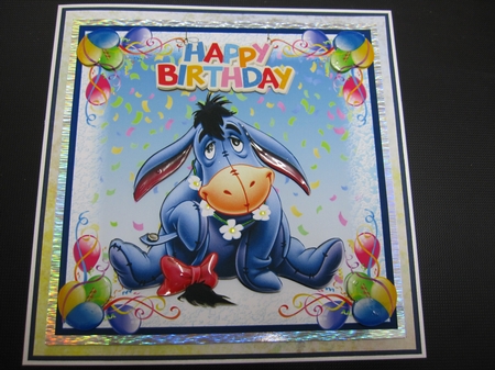 Eeyore Birthday Card Mini Kit - CUP766781_77860 | Craftsuprint