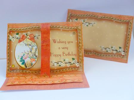 Oriental Birds Tree Happy Birthday 3D Easel Book Kit - Photo by Nicky ...