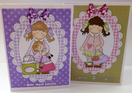 Cute Little Girl Toppers Love to Shop with Bows - CUP413584_415 ...