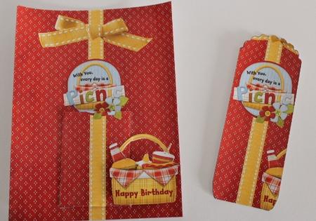 With You Every Day is a Picnic Bookmark Keepsake - CUP361904_1740 ...