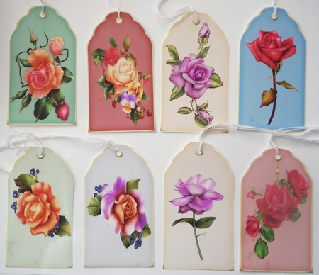 Soft Spring Gold Edged Gift Tag - CUP859706_43136 | Craftsuprint