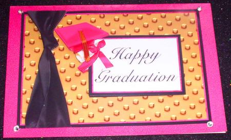 Graduation Pink Gold Black - Happy Graduation - Card - Photo by Sharon ...