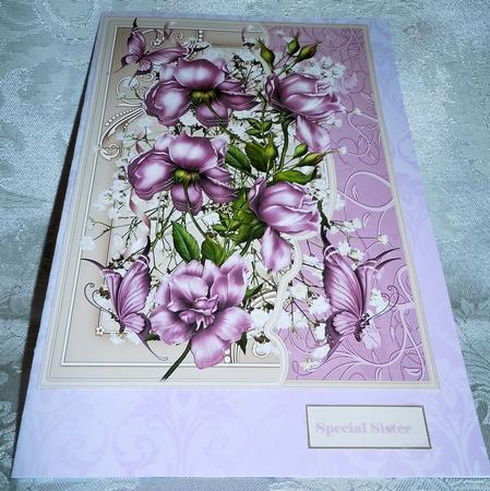 Purple Rose Card with Decoupage - CUP546348_8 | Craftsuprint