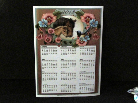 Mini Kit- A4 Beautiful Mare and Foal Calendar for 2025 #12 - CUP792313 ...