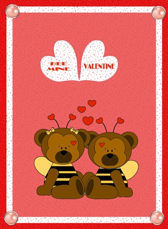 Bumble Bee Mine Bears Digital Stamp Clip Art - Photo by Shirley Thompson