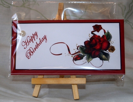 Money Wallet Red Roses - CUP758160_173 | Craftsuprint