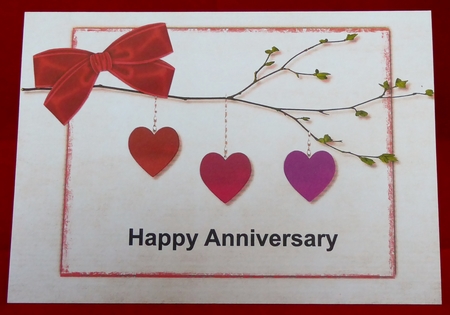 Happy Anniversary card - CUP885399_18940 | Craftsuprint