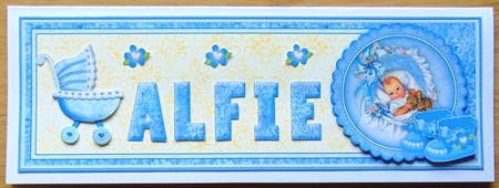 Create Any Name Baby Boy Card Kit & Decoupage - CUP422692_68 | Craftsuprint