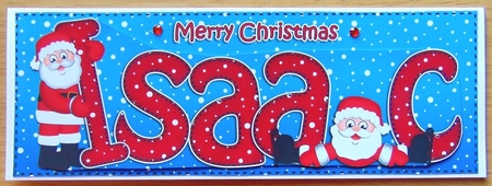 Merry Christmas Isaac Santa Large Dl & 3D Decoupage - Photo by Joyce Watson