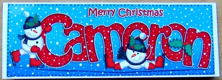 Large DL Merry Christmas CAMERON 3D decoupage - CUP747882_359 ...