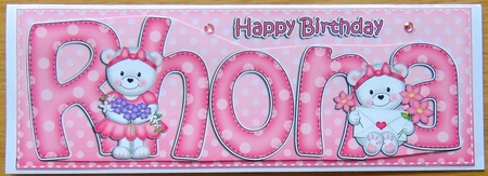 Large DL Birthday RHONA 3D decoupage - CUP792837_359 | Craftsuprint