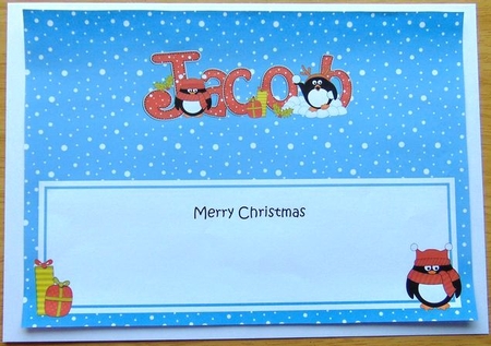 Large DL Merry Christmas JACOB insert - CUP824958_359 | Craftsuprint