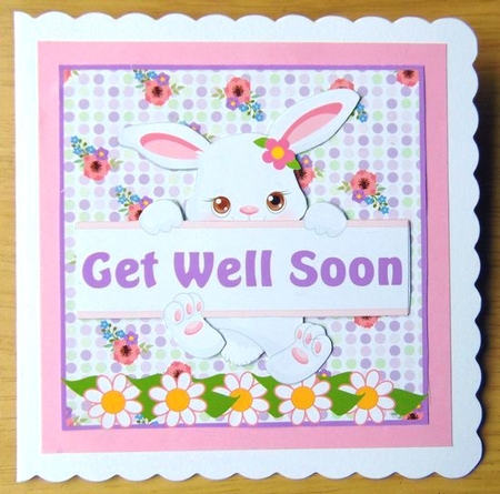 WHITE RABBIT - GET WELL SOON - CUP968449_66 | Craftsuprint