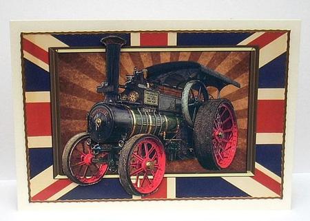 Steam Engine Card Front - CUP205738_1068 | Craftsuprint