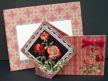 Large Twist Turn Card - Romantica Roses - CUP367977_66 | Craftsuprint