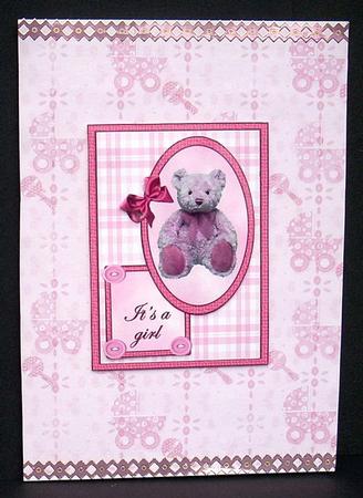 Baby Girl Quick Card - CUP394296_173 | Craftsuprint