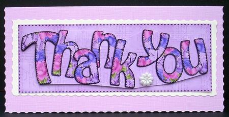 Large Dl Thank You Card & 3D Decoupage - CUP424672_359 | Craftsuprint