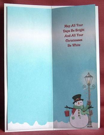 Snowman Christmas Wishes Dl Insert - CUP585158_1777 | Craftsuprint