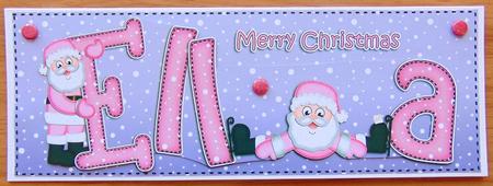 Xmas Large Dl Ella Quick Card N 3D Decoupage - CUP382848_359 | Craftsuprint