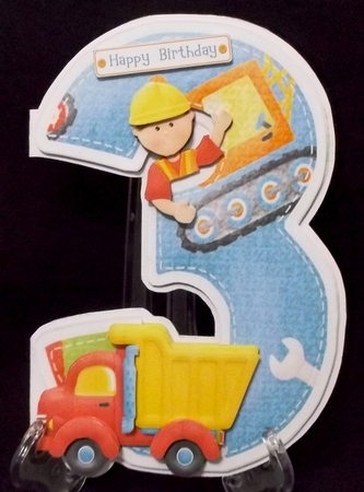 Little Digger Age 3 - Shaped Card Mini Kit - CUP412090_614 | Craftsuprint